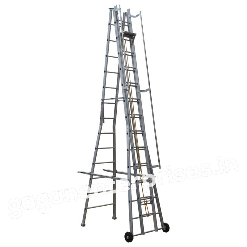 A type Aluminium Ladder with handrail Extension - Gagan Enterprises